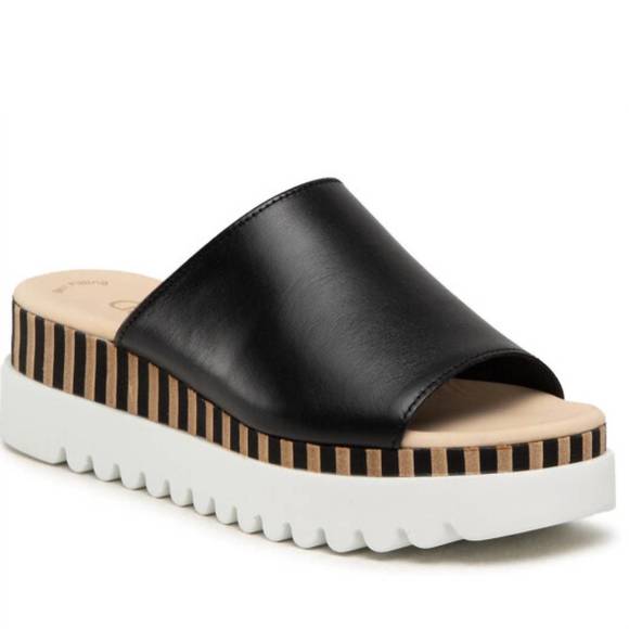 Gabor | Shoes | New Gabor Wedge Mule In Black | Poshmark